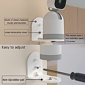 Zwolf Metal Wall Mount for Blink Mini Pan Tilt Camera, Provide Better Viewing Angles for Blink Mini Pan Tilt Mount (1 Pack