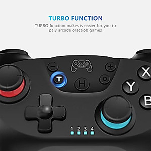 Deepdawn Switch Controller, Wireless Pro Controller Compatible with Nintendo Switch, Wireless Gamepad Joystick with Programmable Function【2023 Upgraded Version】