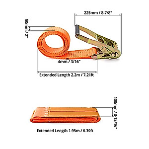 QWORK Vertical Drum Sling, 2-Pack, 30" Length, Supports up to 850 lbs, Barrel Lifting Web Sling with Ratchet Strap, for 55 Gallon Drums