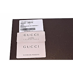 Gucci Women's Leather Micro GG Guccissima Mini Crossbody Wallet Bag Purse (Black)