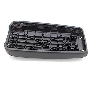 Ezzy Auto Black Leather Center Console Armrest Lid Cover Box fit for 2013-2018 Altima Black Leather