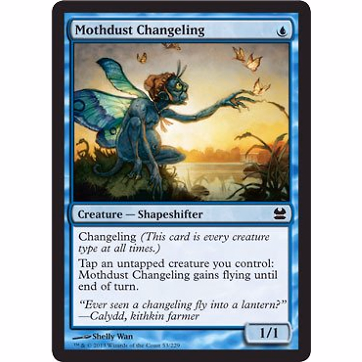 Magic The Gathering - Mothdust Changeling (53) - Modern Masters - Foil