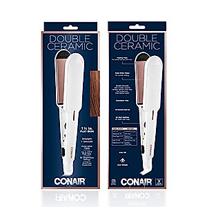 Conair Double Ceramic Flat Iron, 1 1/2-inch