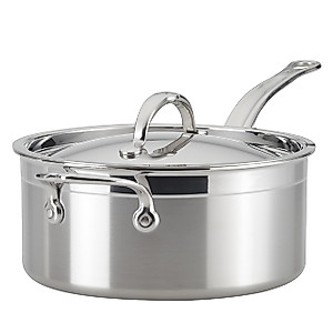 Hestan - ProBond Collection - Professional Clad Stainless Steel Sauce Pan, Induction Cooktop Compatible, 4 Quart