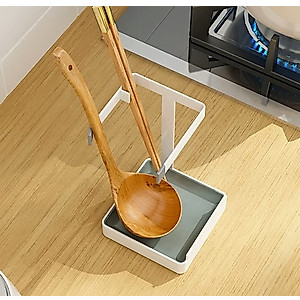 Utensil And Pot Lid Holder - Spoon Rest For Stove Top - Lid Holder For Kitchen - Tablet holder - Kitchen Organizer - Modern Sleek Design