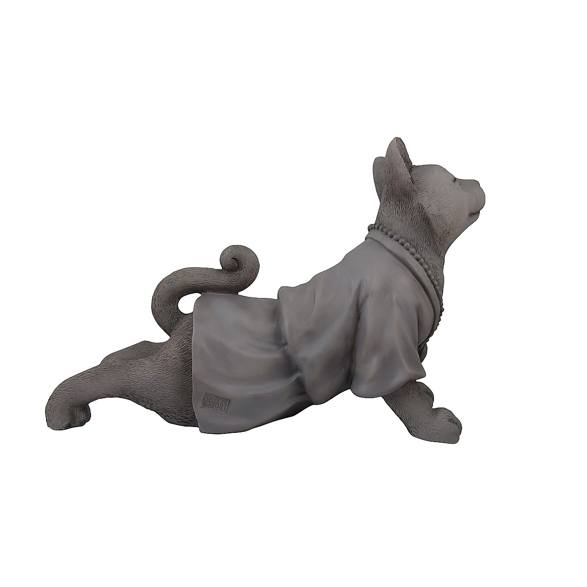 World of Wonders Zen Animals Meditation Outdoor Garden Statues | Asian Patio Decor and Front Yard Statues | Garden Welcome Statue Zen Items for Office - Cat