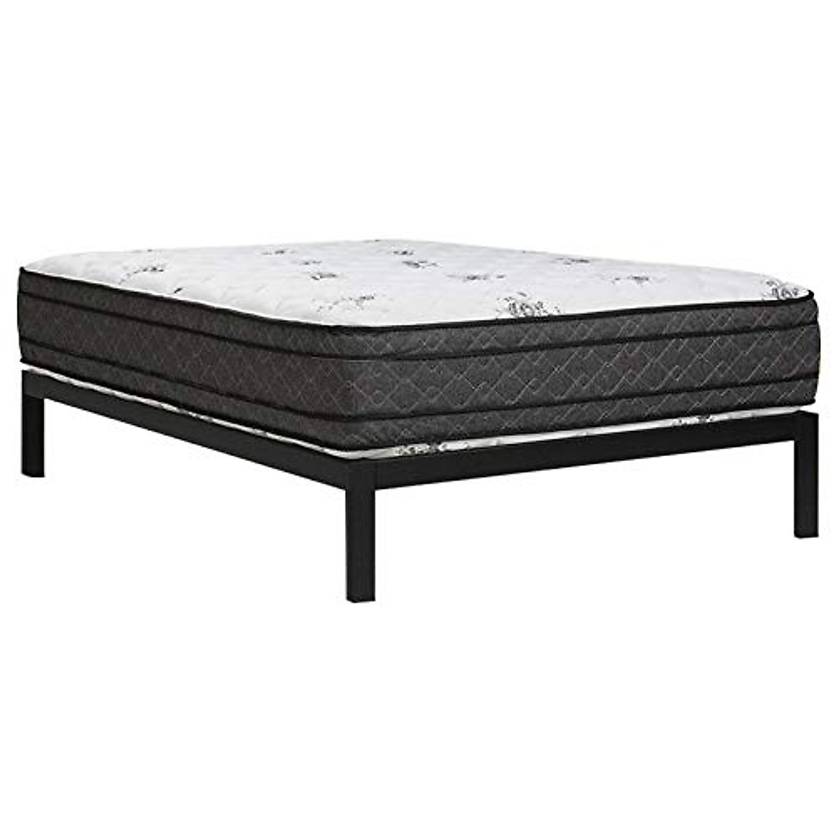 Wolf Tranquility Boxtop 11" Coil and Gel Memory Foam Hybrid Mattress/Platform Set, Queen