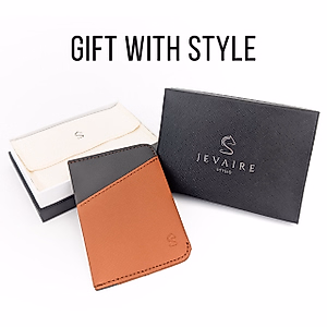 STYLIO Zippered Padfolio Binder (Black) and Slim Leather Wallet (Brown) Bundle. Perfect for Documents, iPad/Tablet, Notepad, Business Cards, IDs and Bills. Great Gift Bundle.