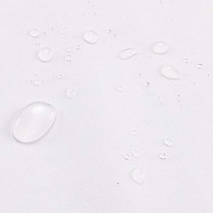 River Dream Hotel Grade No Hooks Needed Shower Curtain with Snap in Liner,Water Repellent, Machine Washable (White, 71"x86"(W/Liner))