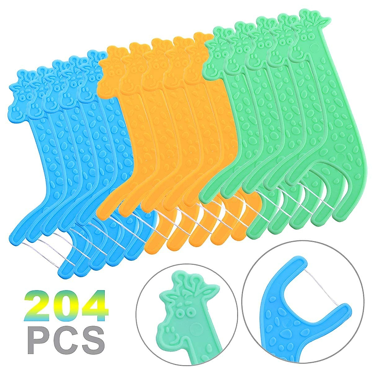 FAMILIFE Kids flossers Toddler Threaders Children Unwaxed Unflavored Fluoride Free Dental 404 Flossers Picks