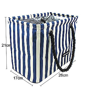 TINTON LIFE® Folding Quick Dry Shower Caddy Tote Bag with Mesh Bottom Waterproof Oxford Bath Organizer