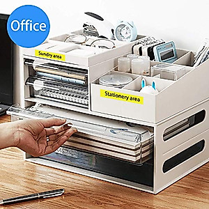 Cruxer Compatible for Brother TZES651 24mm 1" Extra-Strength Adhesive Label Tape Black on Yellow for PTD600 D600VP PTP700 P750W P900W P950NW PTP710BT PT-9600 PT-H500LI Label Makers, 10-Pack