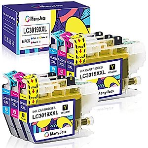 ManyJets LC3019XXL Compatible Ink Cartridge Replacement for Brother LC3019 LC3019XXL LC3017 Work with Brother MFC-J5330DW MFC-J6930DW MFC-J6530DW MFC-J5335DW MFC-J6730DW Printer (2C,2M,2Y,6-Pack)