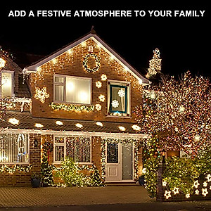 Holiday Hang Gutter Hooks for Christmas Decoration String Lights Weatherproof Outdoor Lights Clip for Halloween Xmas(100 Pieces)