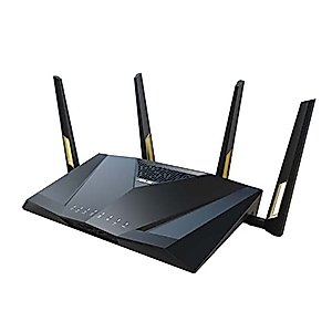 ASUS RT-AX88U Pro (AX6000) Dual Band WiFi 6 Extendable Gaming Router, Dual 2.5G Ports, ASUS Rangeboost Plus, Port Forwarding, Subscription-Free Network Security, Instant Guard, VPN, AiMesh Compatible