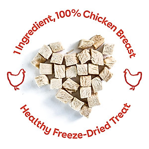 Pupford Freeze Dried Chicken Breast Treat for Dogs & Puppies - Healthy, Natural, Single Ingredient Dog Treats - Made in USA (3 oz)