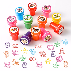 24PCS Toy Inspired Themed Stampers For Party Birthday Party Favors Party Supplies