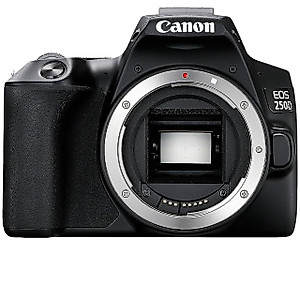 Canon EOS Rebel 250D / SL3 DSLR Camera (Body Only) + 32GB Memory Card + Tripod + Case + Cleaning Kit & More (Renewed)