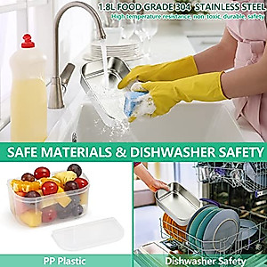 WinGaYe Electric Lunch Box 60W Faster Food Warmer, 1.8L Larger Self Heating Lunch Box,12V 24V 110V Portable Food Heater for Car Truck Work,Leakproof Removable Container with Cutlery for Adults