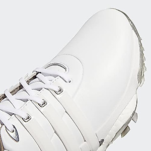 adidas Men's Tour360 22 Golf Shoes, Footwear White/Footwear White/Silver Metallic, 10.5