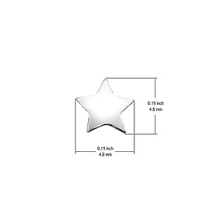 Boma Jewelry Sterling Silver Star Stud Earrings