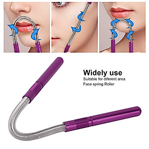 Stainless Steel Facial Hair Remover, 3 Colors, Facial Hair Makeup Beauty Spring Threading Tool for Face Upper Lip Chin Cheeks()