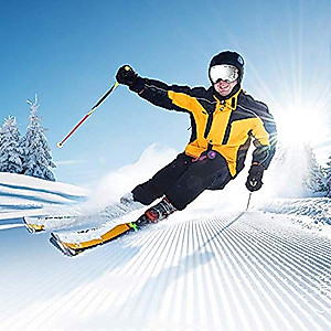 Snowboard Goggles UV Protection Dual Lens Anti Fog Snow Sports Goggles ，Men Women Youth Ski Goggles (VLT17.5% Blue Frame Blue Lens)