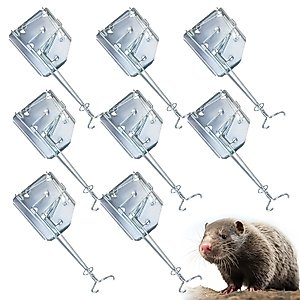 Jahy2Tech Mole Trap Gopher Trap Ground Galvanized and Oil Hardened Steel Animal Trap Reusable Gopher Trap Vole Traps for Outdoor Lawn Garden Yard Farm, Silver