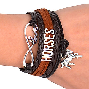 Yabber Horse Love Forever & Ever Infinity Bracelet - Leather Wrap