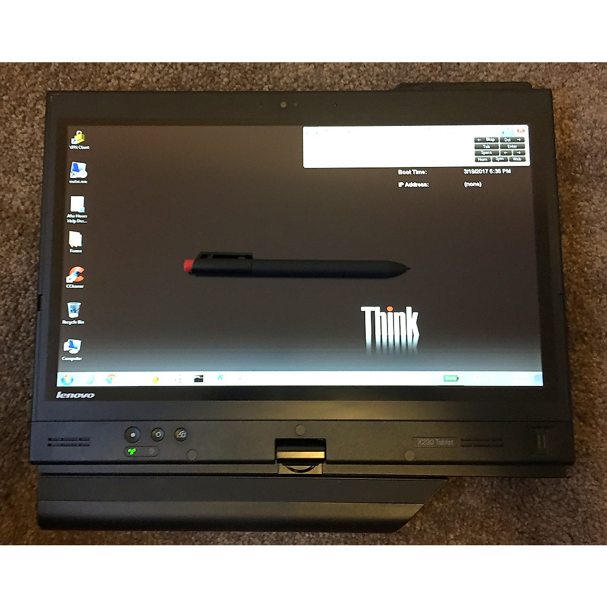 Lenovo ThinkPad X230 Tablet 343522U 13-Inch LED HD PC (2.6GHz, Intel Core i5-3320M, 4GB DDR3, 500GB HDD Windows 7 Professional)