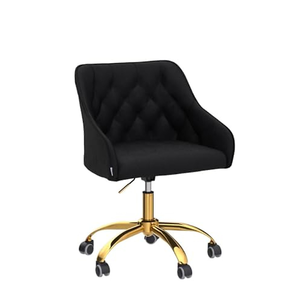 HomSof Home Office Desk Chair Modern Velvet Office Computer Chair Height Adjustable Mid-Back Task Chair