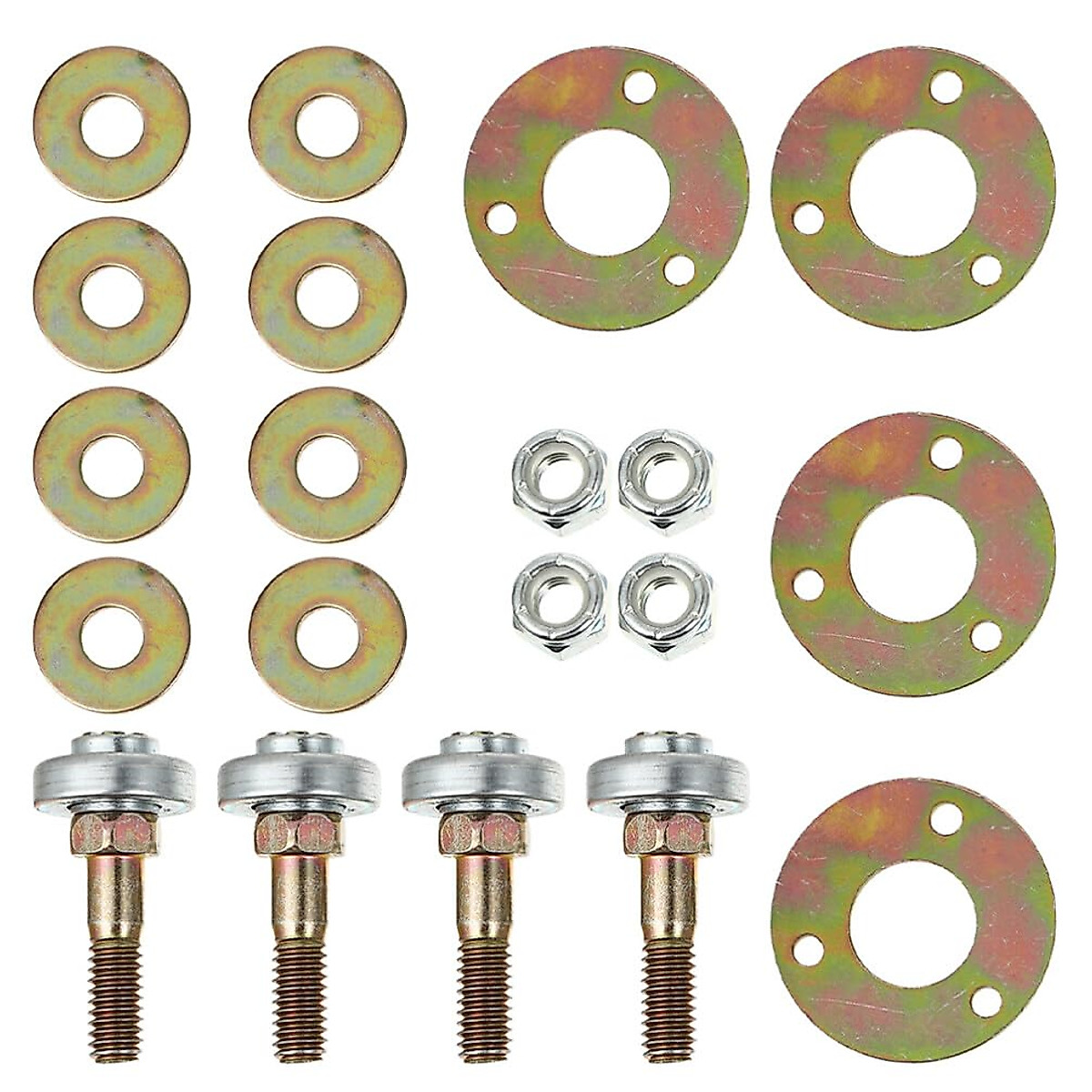 Veemoon 4pcs Rocking Chair Bearing Furniture Connecting Fittings Bearing Screws for Rocking Chair Rocking Chair Bearing Screws Mechanic Accessories Bolt Kit Rocking Chair Accessories Iron