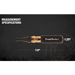 Southwire SDCFR Conduit Fitting Reaming Screwdriver; Heavy Duty; Dual Function; Multi Use Detachable Head; Compatible with Drill; Cushion Grip Handles for Comfort