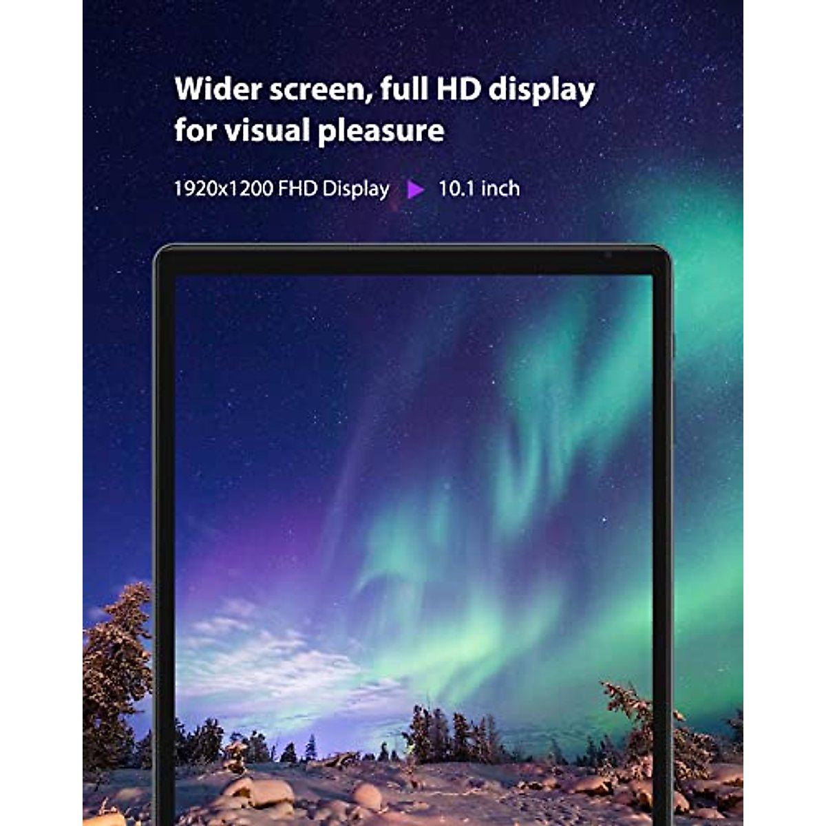 LNMBBS Tablet 10 Inch Android 11, Octa-Core 1.8GHz Processor,4GB RAM,64GB Storage,2.4G/5G WiFi,1080P FHD IPS Display,Tablet with Keyboard,13MP Rear Camera,Bluetooth 5.0,GPS,Face ID,Gray
