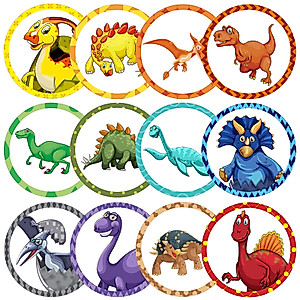 120 Pcs Toilet Targets for Boys Training Flushable Dinosaur Targets Potty Training Boys Pee Targets for Boys Training Toilet Target Stickers Dinosaur Potty Training Seat for Boys Training Use