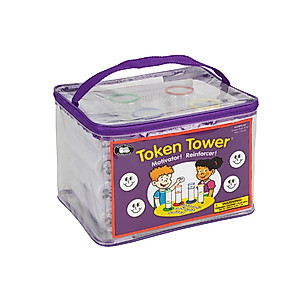 Super Duper Publications | Token Towers Reinforcement Manipulative | Educational Learning Resource for Children
