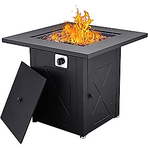 Grand patio Outdoor Recliner with Fire Pit Table Reclining Wicker Chairs 3 Pieces Outdoor Furniture Conversation Set for Patio Garden Backyard, Mist Grey