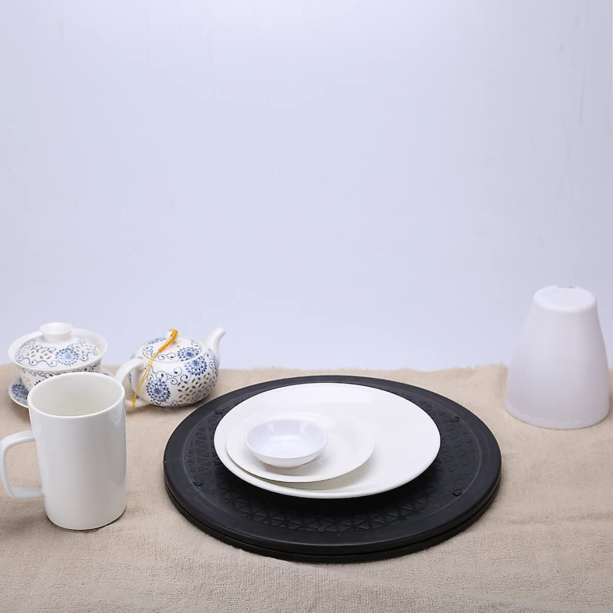 Aketek 12 Inch Heavy Duty Rotating Swivel Steel Ball Bearings Stand Monitor/TV/Turntable/Lazy