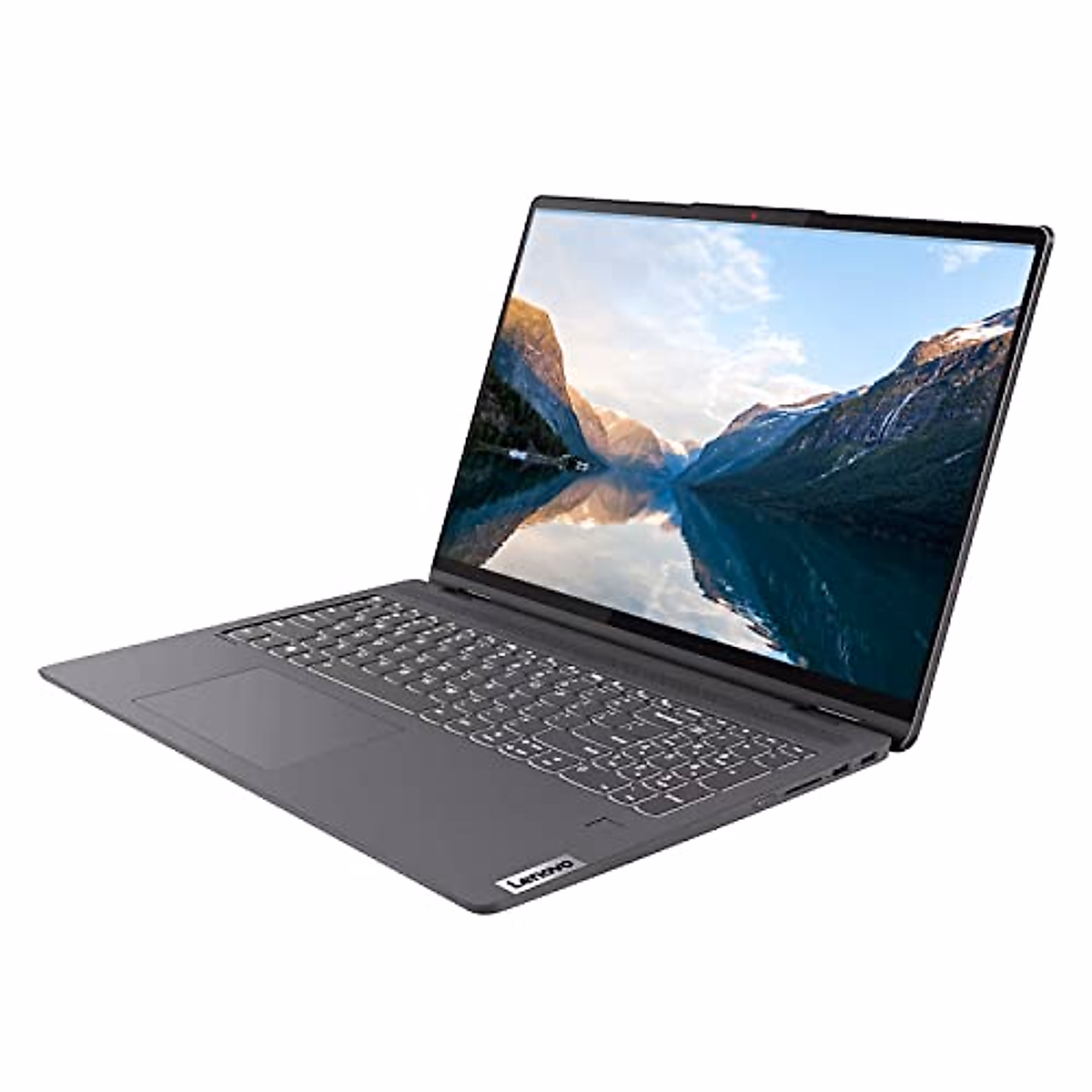 Lenovo 2023 Flex 5 16" 2.5K WQXGA (2560 x 1600) 2-in-1 Touchscreen Laptop, 12th Gen Intel 10-Core i7-1255U, 16GB RAM, 512GB PCIe SSD, Backlit KB, Fingerprint, WiFi 6, BT 5.0, Windows 11, w/Battery