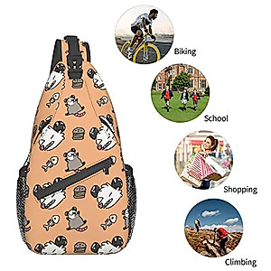Opossum Pattern Outdoor Hiking Backpack :>> Suitable For Men And Women Riding Strong And Sturdy High Storage Capacity Daily Travel
