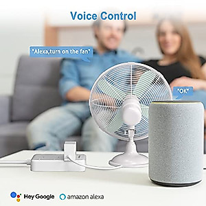 Smart Power Strip, TESSAN WiFi Flat Plug Strip with 3 Smart Outlets and 3 USB Ports, 6 Feet Extension Cord, Wall Mountable Surge Protector, Compatible with Alexa and Google Home, White