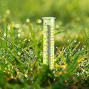 TBWHL 7" Capacity Rain Gauge Glass Replacement Tube for Yard Garden Outdoor Home (1Pcs)