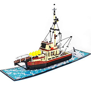 The Orca Jaws Ship Building Kit ,Building Set MOC Blocks Bricks Models Toys for Friends Festival Birthday (1235 PCS)