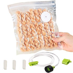 vacuum zipper bags Compatible with FoodSaver，Can be repeatedly used vacuum zipper bags Can be used with the FoodSaver FM2000 FA2000 FM2100 GM FAX12 000vacuum sealer（15 pieces）