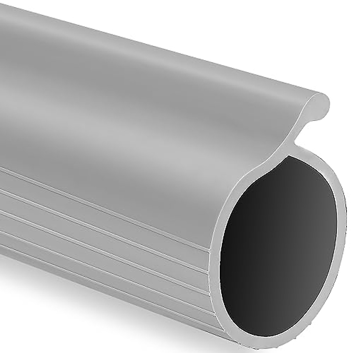 Garage Door Seals Bottom Rubber Weather Stripping, P-Bulb Garage Door Bottom Weather Seal Suitable for Weatherproof, Replacement Overhead Doors (20FT, Grey)