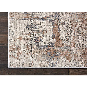 Nourison Rustic Textures Rustic Beige/Grey 9'3" x 12'9" Area -Rug, Easy -Cleaning, Non Shedding, Bed Room, Living Room, Dining Room, Kitchen (9x13)