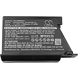 Cameron Sino Battery for LG HomBot R66803VMNP, HomBot VCARPETX, HomBot VHOMBOT1, HomBot VHOMBOT3, HomBot VPARQUET, HomBot VR1010GR, HomBot VR1012BS
