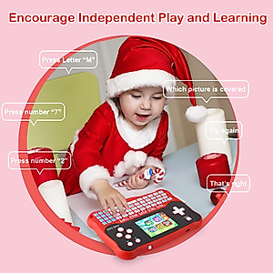 Kids Tablet/Baby Learning Pad with 102 Activities/Toddler Tablet with ABC/Words/Music/Math Interactive Educational Electronic Toys Gifts Handheld Game for Preschool Boys Girls Ages 3-12