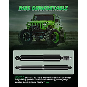 SCITOO Shocks Absorbers, Front Rear Gas Struts Shock Absorber Fit for 1999 2000 2001 2002 2003 2004 for Ford for F-250 Super Duty,1999 2000 2001 2002 2003 2004 for Ford for F-350 Super Duty Set of 4
