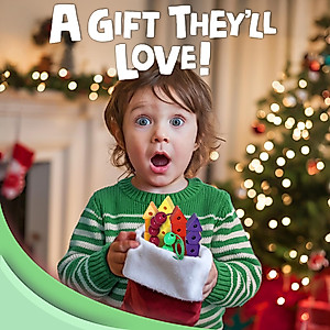 Skoolzy Rainbow Stringing Beads for Toddlers 46 Pcs | String Beads with Strings, Pipe Cleaners and Bag | Montessori Toys Occupational Therapy